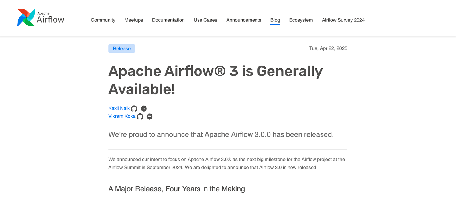 Apache Airflow 3.0 Is Here: The Most Significant Release Yet | DataCamp Apache Airflow 3.0 Is Here: The Most Significant Release Yet | DataCamp