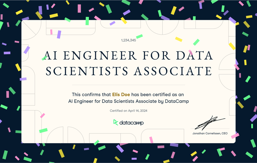 AI Engineer for Data Scientists Associate Certification | DataCamp