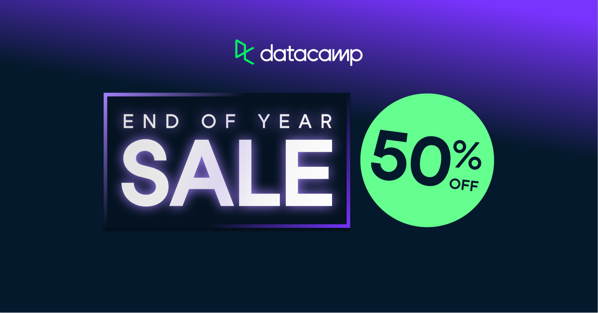 Save 50% on DataCamp Premium! Get a year of unlimited data and AI learning for half price.