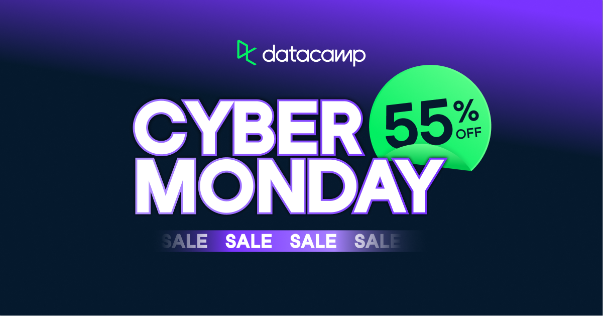 Our sale of the year: DataCamp Premium is half price.