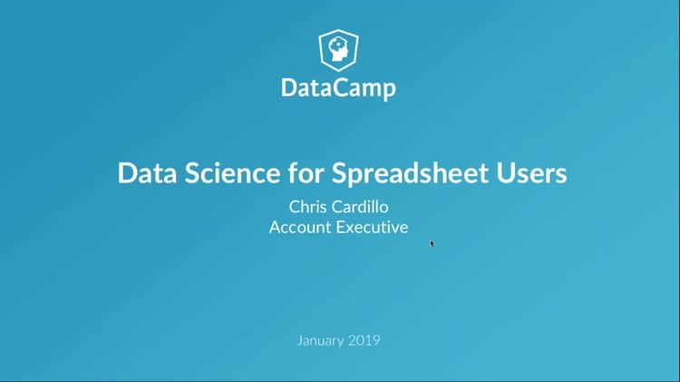 Data Science for Spreadsheet Users | DataCamp