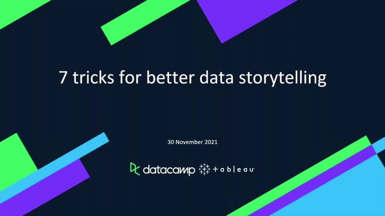 Seven tricks for better data storytelling with Tableau | DataCamp