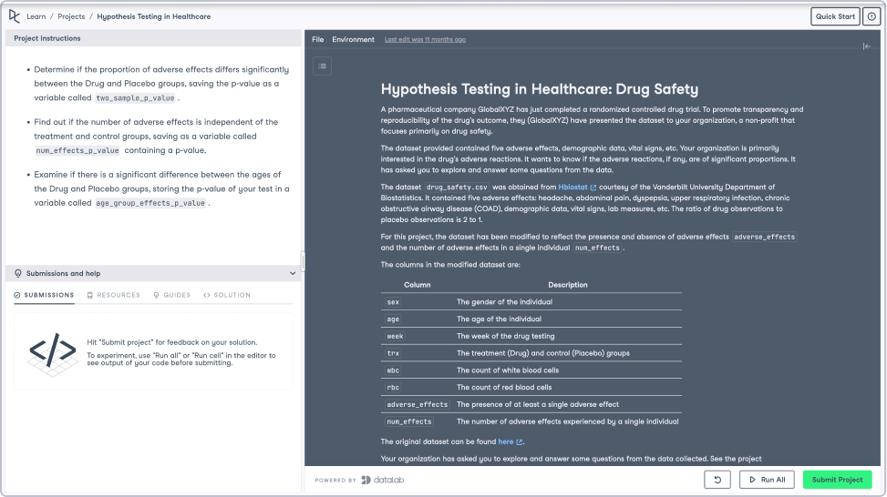 Data Science Projects | DataCamp