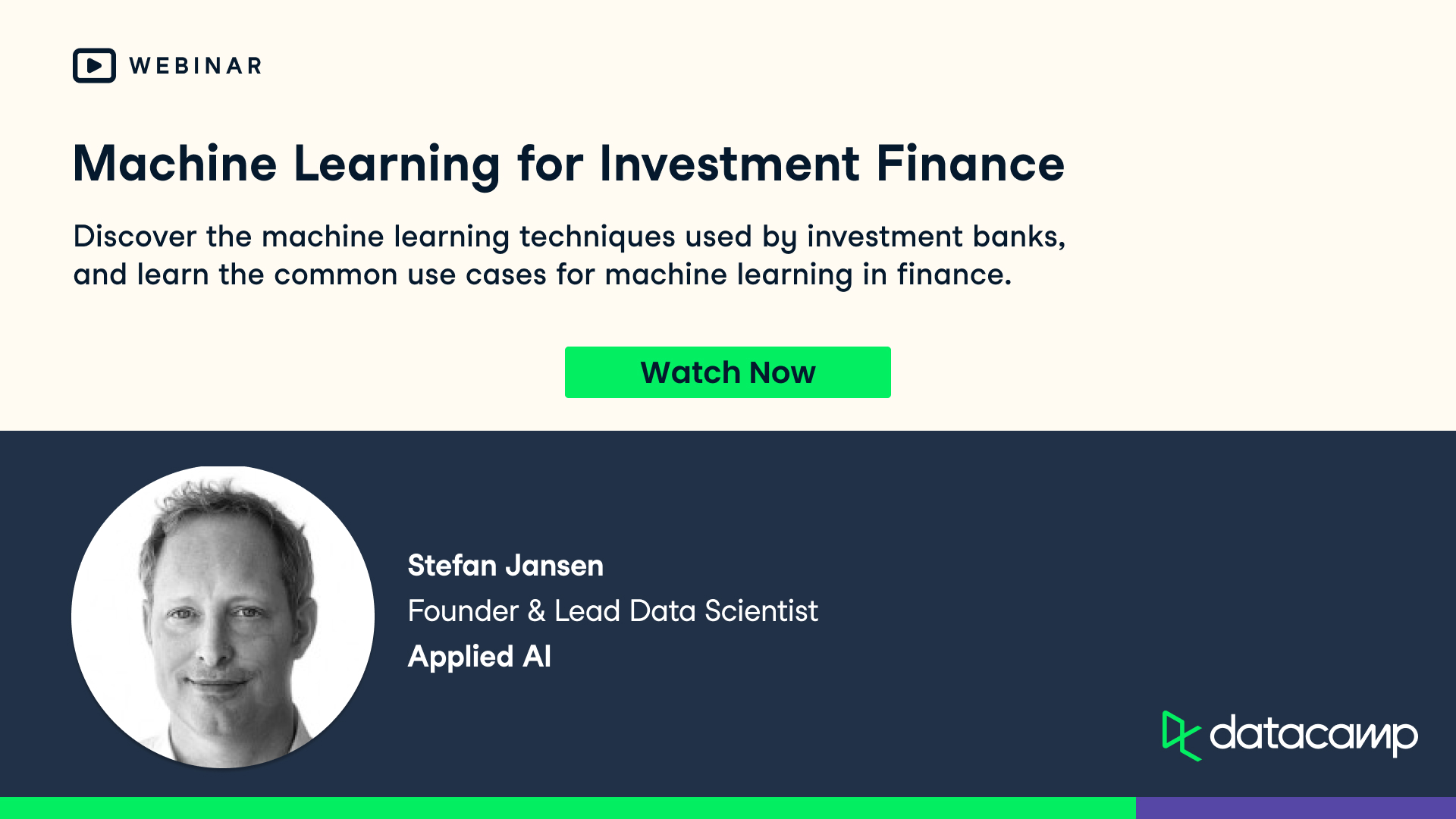 Machine Learning for Investment Finance | DataCamp
