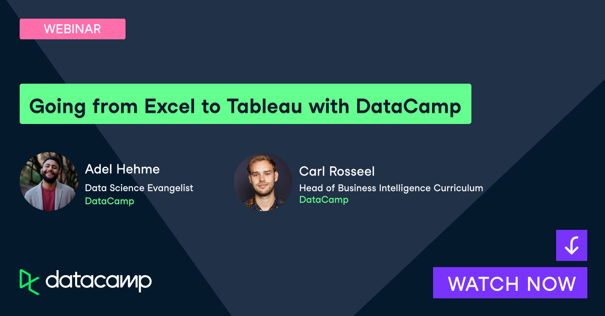 Going from Excel to Tableau with DataCamp | DataCamp