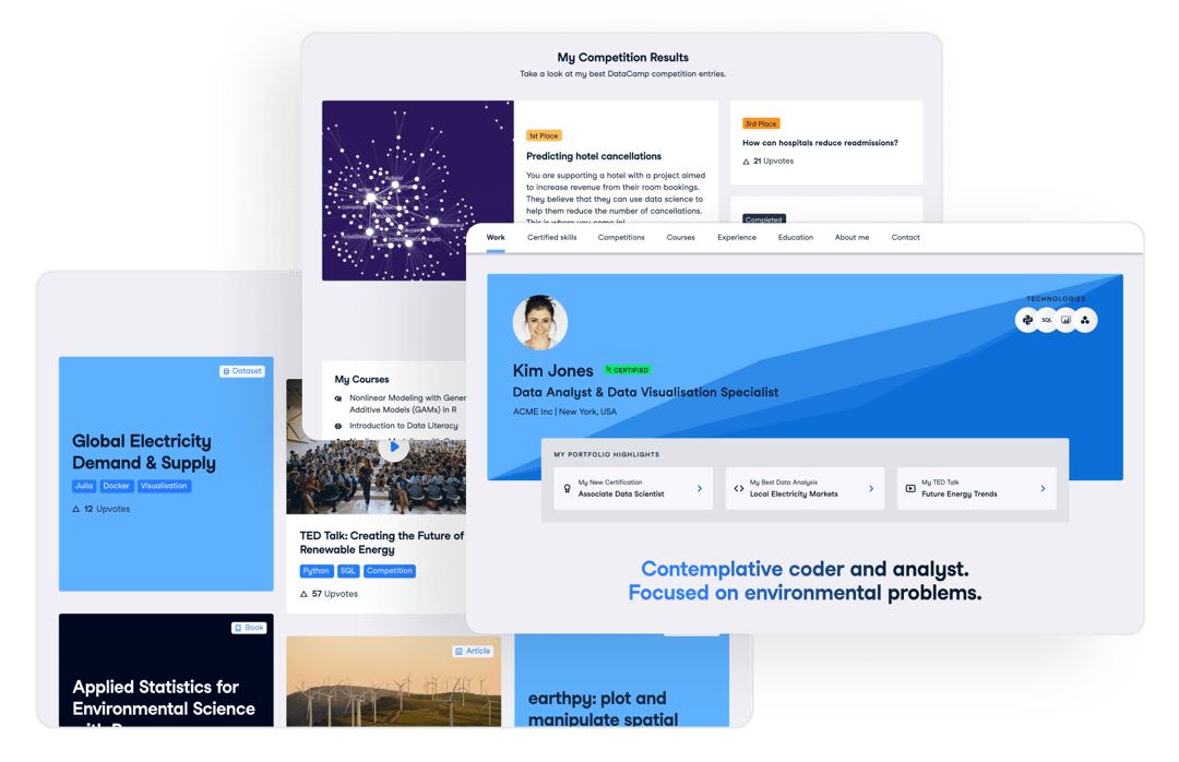 DataCamp Portfolio - Effortlessly Build Your Data Portfolio in Minutes ...