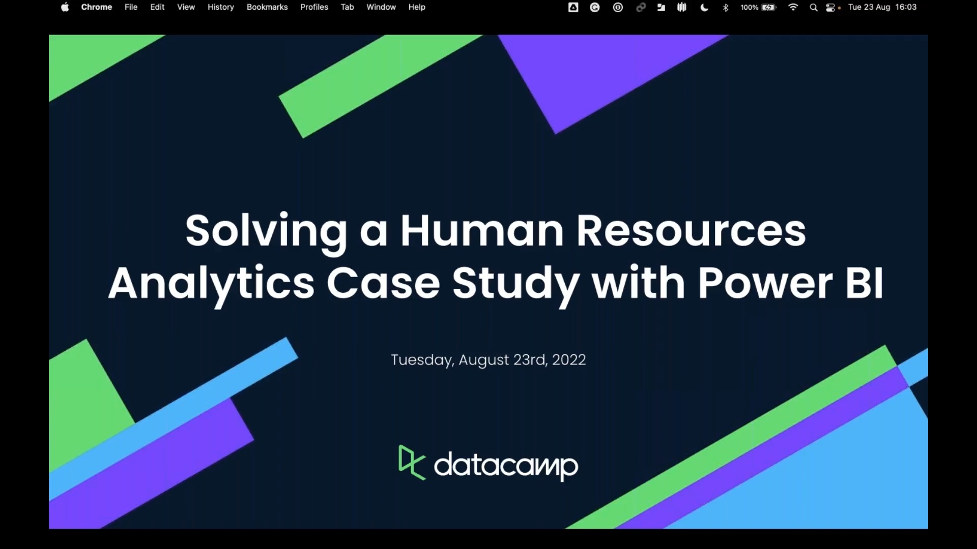 Live Training: Solving an HR Analytics Case Study with Power BI | DataCamp