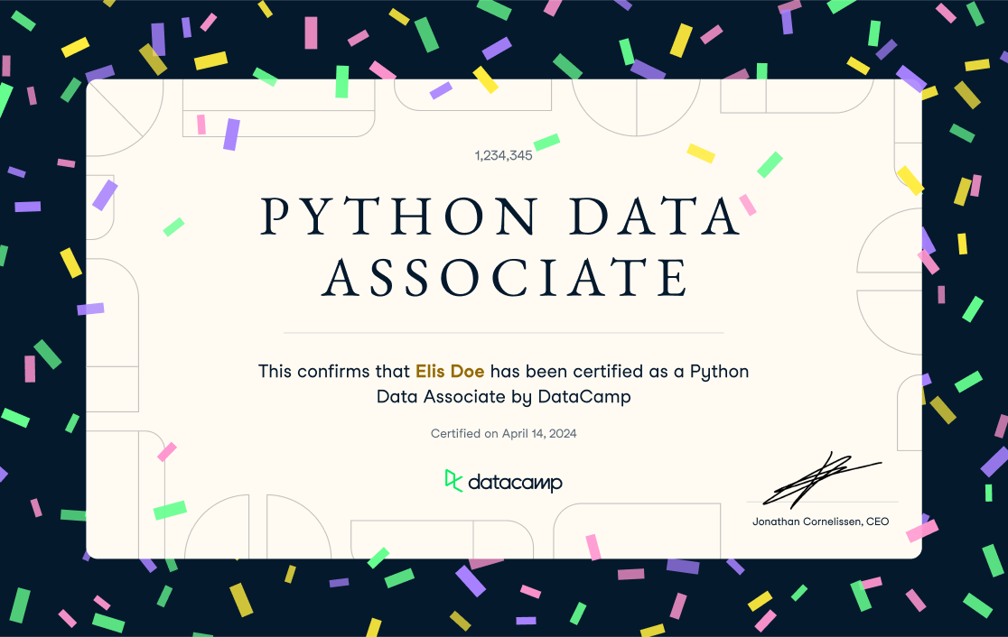 Python Data Associate Certification | DataCamp