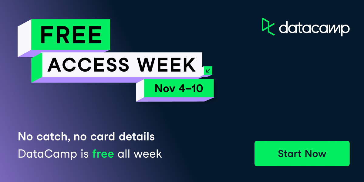 DataCamp Premium es gratuito durante toda una semana | DataCamp